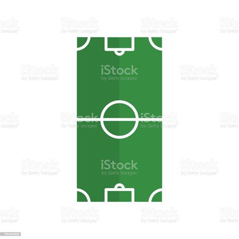 축구 필드 아이콘 벡터입니다 축구 상징 스포츠에 적합합니다 플랫 아이콘 스타일 편집 가능한 간단한 디자인 디자인 간단한 그림 Championship에 대한 스톡 벡터 아트