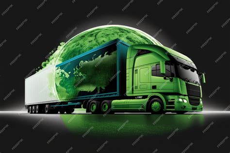 Premium Photo Efficient And Sustainable Logistics Operations With Green Technology And