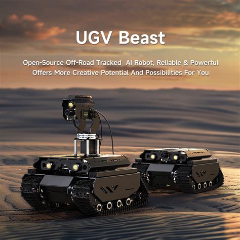 Ugv Beast Open Source Off Road Tracked Ai Robot Metal Body Computer