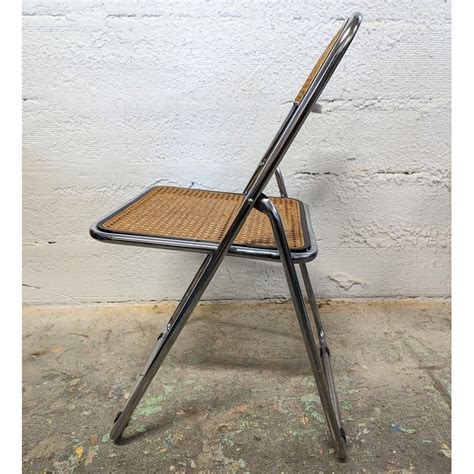 Chaise Pliante Cannée Structure Métal Latelier Imparfait