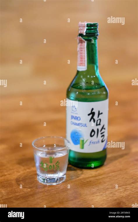 Bangkok Thailand 2 February 2019 Jinro Chamisul Soju It Is A Famous Clear Colorless