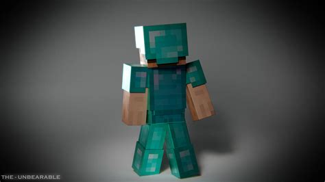 Steve Model Showcase Back Diamond Armor By Theunbearable101 On Deviantart