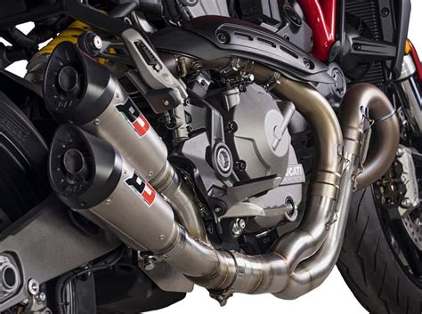 Qd Exhaust Ducati Monster 821 Dual Slip On Exhaust Gunshot Desmoheart