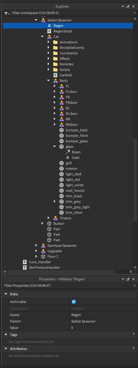 Spawn Car Sell Car Scripting Support Developer Forum Roblox