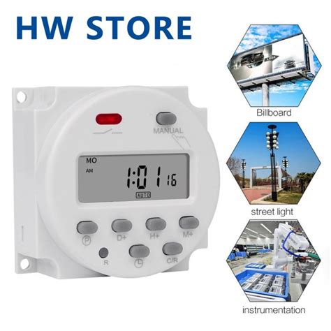 SHIP IN HSINOTIMER V Weekly Days Digital Programmable Timer Switch Relay Control