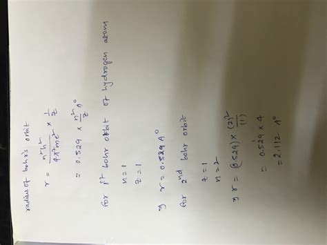 The Kinetic Energy Of An Electron In The Second Bohr Orbit Of A