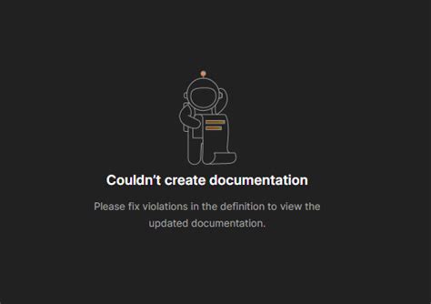 Cant Build Api Documentation No Violations Found · Issue 11861 · Postmanlabspostman App