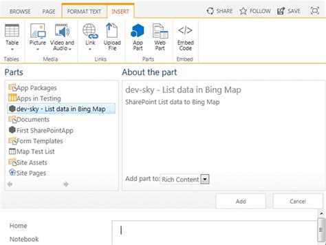 how to use geo location field in sharepoint online with bing maps