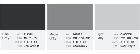 Dark Gray Color Codes The Hex Rgb And Cmyk Values That You 45 Off