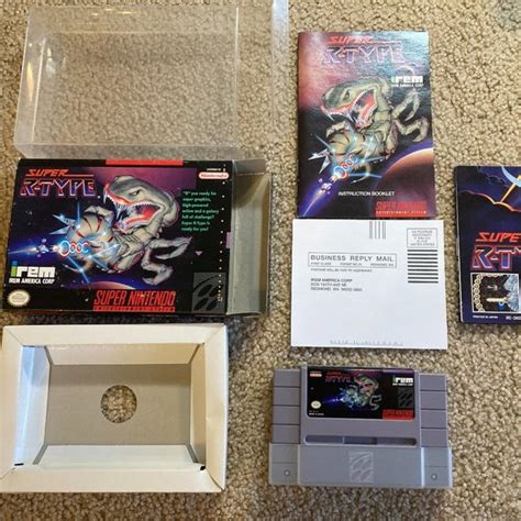 Nintendo Video Games And Consoles Super Rtype Super Nintendo Snes Complete Cib W Poster Poshmark