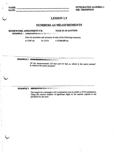 Accuracy And Precision Worksheet