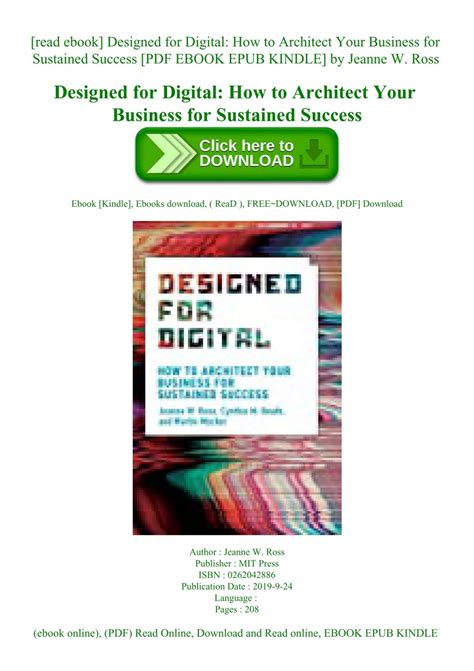 Read Ebook Designed For Digital How To Architect Your Business For