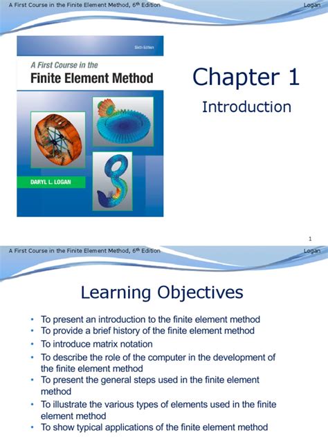 Chapter 01 Pdf Finite Element Method Matrix Mathematics