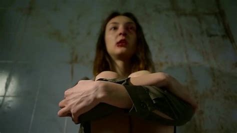 Submissive Slave Girl Kneels Before Master Stock Footage Video 100