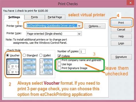 Ezcheckprinting For Quickbooks Print Checks On Blank Stock Easily
