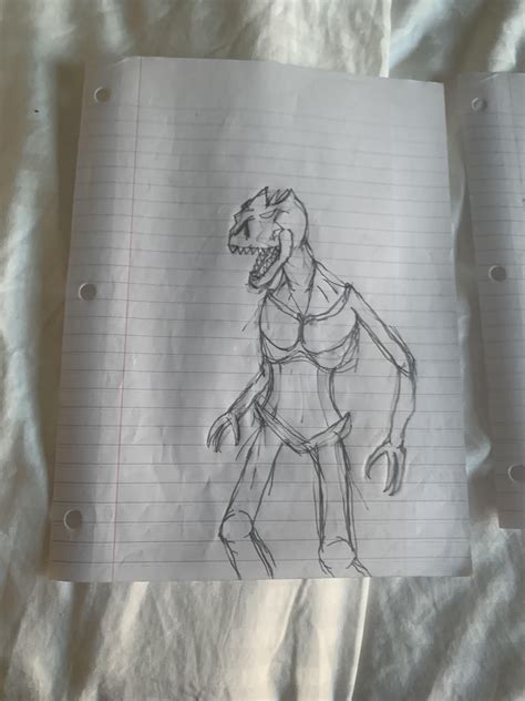 my artwork depicting scp 966 the sleep killer r scp