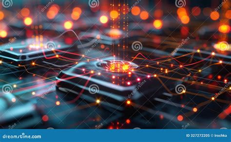 Quantum Photon Network Visual Representation Stock Illustration Illustration Of Advanced
