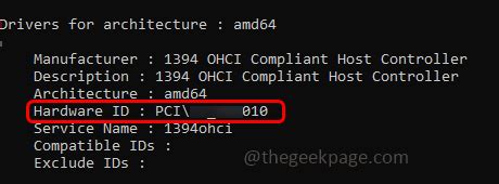 How To Find The Hardware ID Of A Driver In Windows