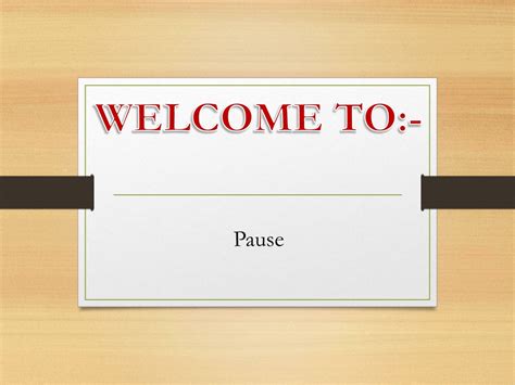 ppt pause powerpoint presentation free download id 11975766