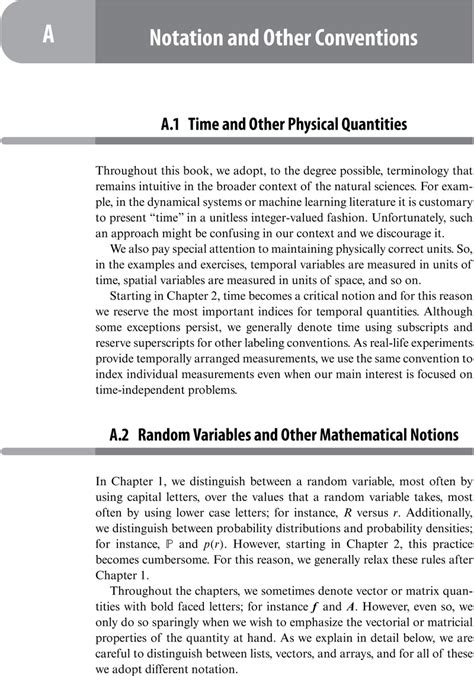 Notation And Other Conventions Appendix A Data Modeling For The