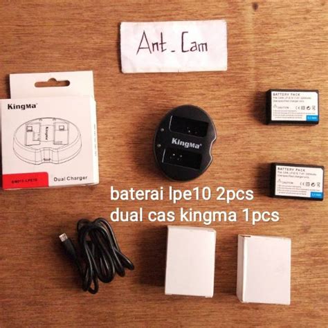 Jual Baterai Batre Cas Charger Kamera Canon Lpe Lp E D D D D D D T