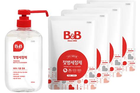 세탁용품 젖병세정제 액상형 용기 600ml리필500mlx4개 오늘의집 쇼핑