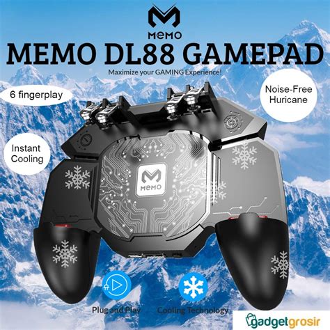 Jual MEMO DL88 Original Gamepad Cooling Fan Cooler Pendingin HP Radiator 6 Fingerplay Gamingpad