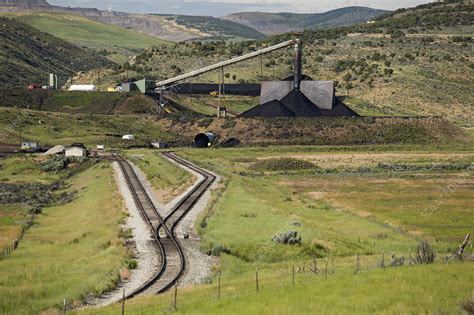 Coal Mine Rail Loading Facility Stock Image C0267760 Science