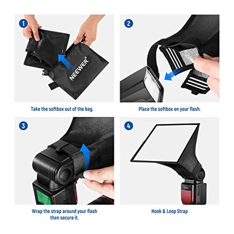 NEEWER Flash Diffuser Light Softbox 6 X 5 Universal Collapsible With Storage Pouch