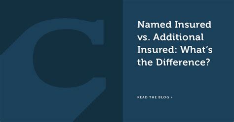 Named Insured Vs Additional Insured What S The Difference