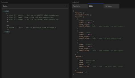 slot and event description bugs · issue 102 · carbon design system sveld · github