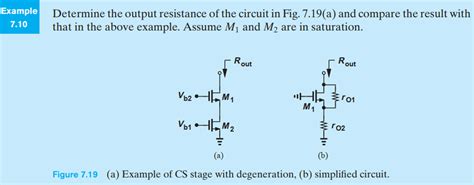 Example Determine The Output Resistance Of The Circuit In Fig A