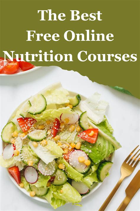 Free Online Nutrition Courses Nutrition Course Healthy Food
