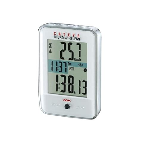 Cat Eye Cycle Computer Micro Wireless White Cc Mc200w Speedometer Bicycle Cat Eye Cycle Computer