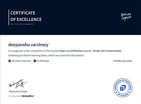 Deepanshu Varshney On Linkedin Nodejs Certificationcompleted Continuouslearning