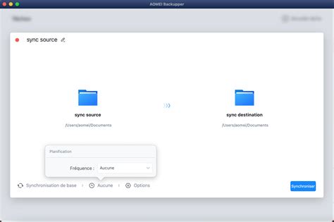 Comment Créer Une Synchronisation Planifiée Avec Aomei Backupper Mac