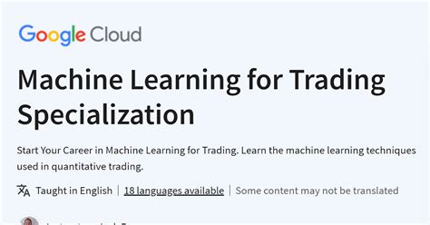 Machine Learning For Trading Specialization ~ Computer Languages Clcoding