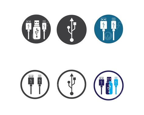Usb Icon Vector Illustration Power Vector Computer Vector Power Vector Computer Png And