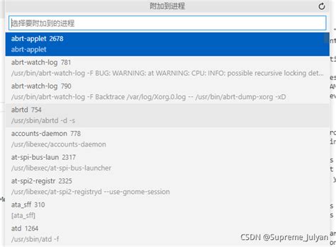 Vscode 附加进程调试vscode Attach Csdn博客