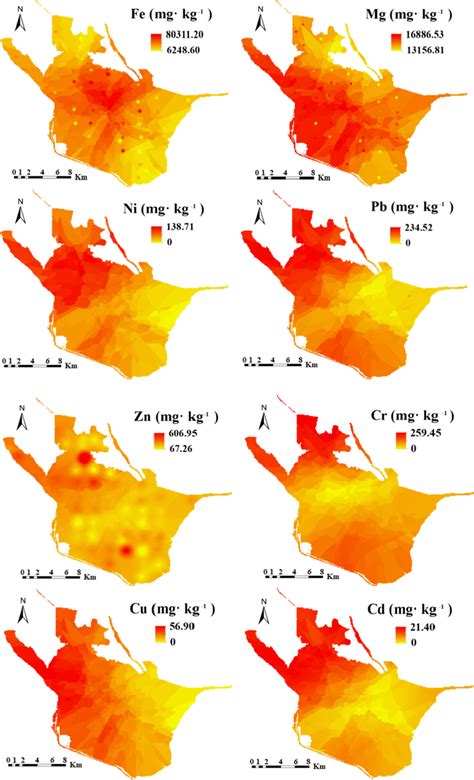 Contents And Spatial Distribution Of Heavy Metals In Surface Sediments