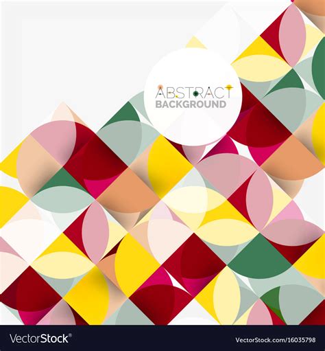 Modern Geometrical Abstract Background Circles Vector Image