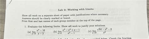 solved lab 2 working with limitsshow all work on a separate