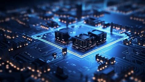 Electronic Microchip Technology Motherboard Hardware Science Background