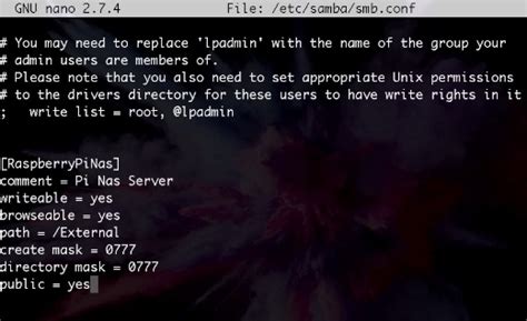 How To Create A Network Attached Storage Server With Raspberry Pi 3