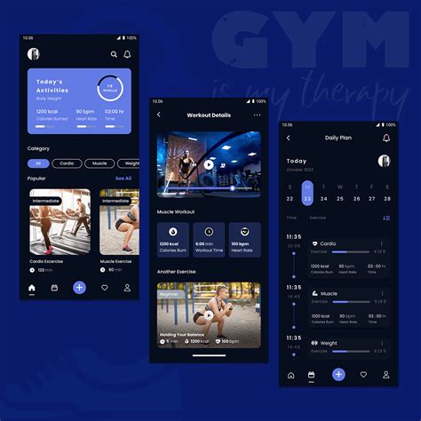 Workout Mobile App Ui Design Behance