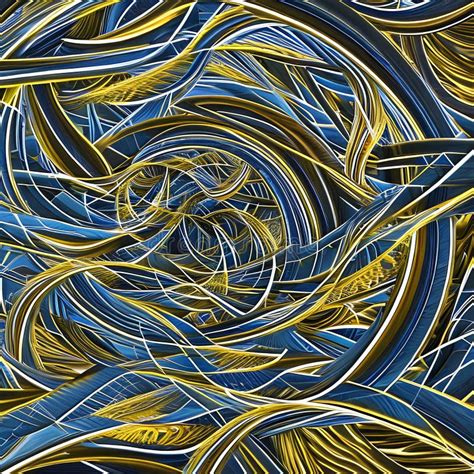 An Abstract Representation Of The Cycles Of Nature With Swirling Patterns Symbolizing Growth