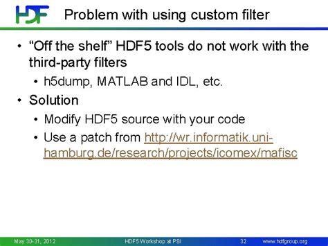 The Hdf Group Hdf 5 Filters Using Filters