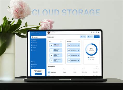 Cloud Storage Dashboard UX UI Case Study Behance