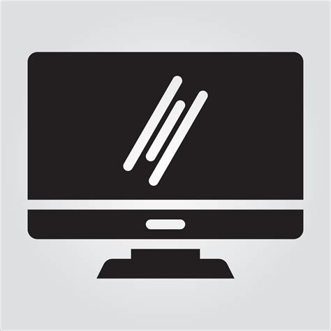 Isolated Led Monitor Computer Component Glyph Eps 10 Graphic 7968958 Vector Art At Vecteezy