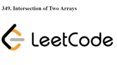 Intersection Of Two Arrays In Java Youtube